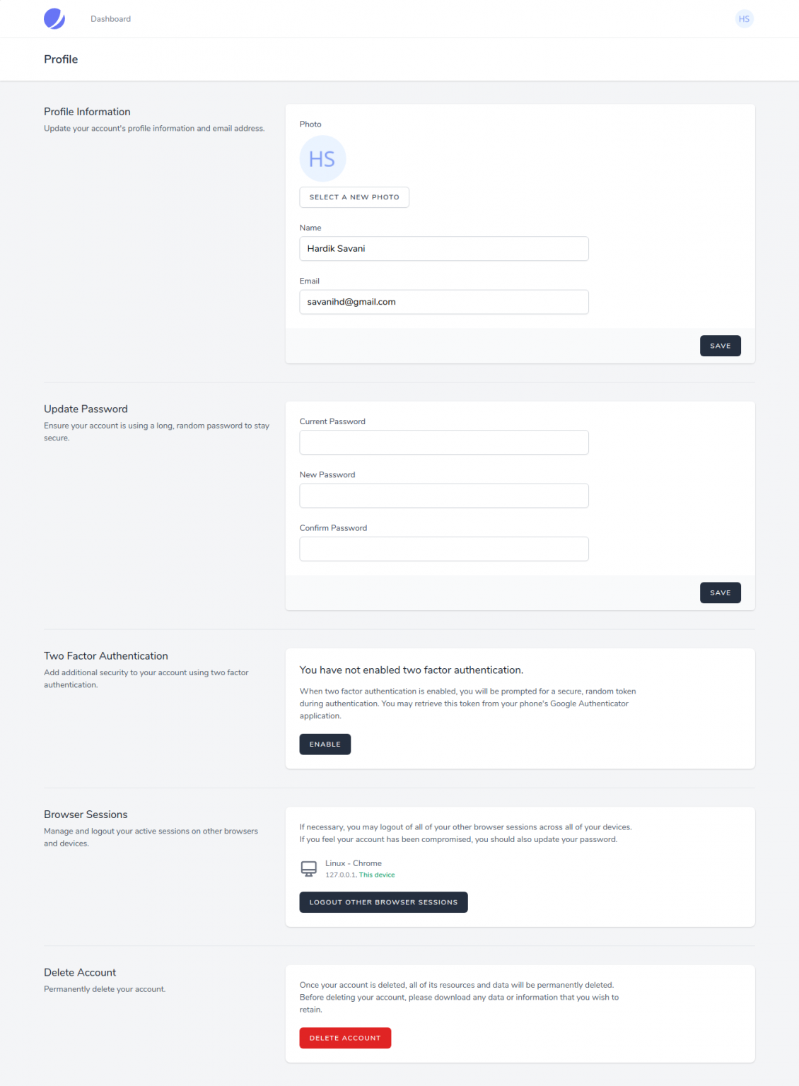 Laravel 8 Authentication using Jetstream Example – Danatec